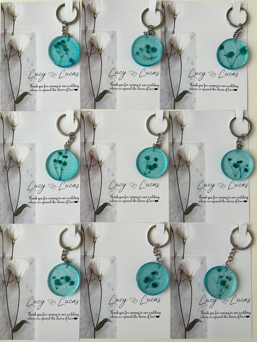 Customizable Epoxy Keychain for Wedding Favor Baby Showers - Etsy
