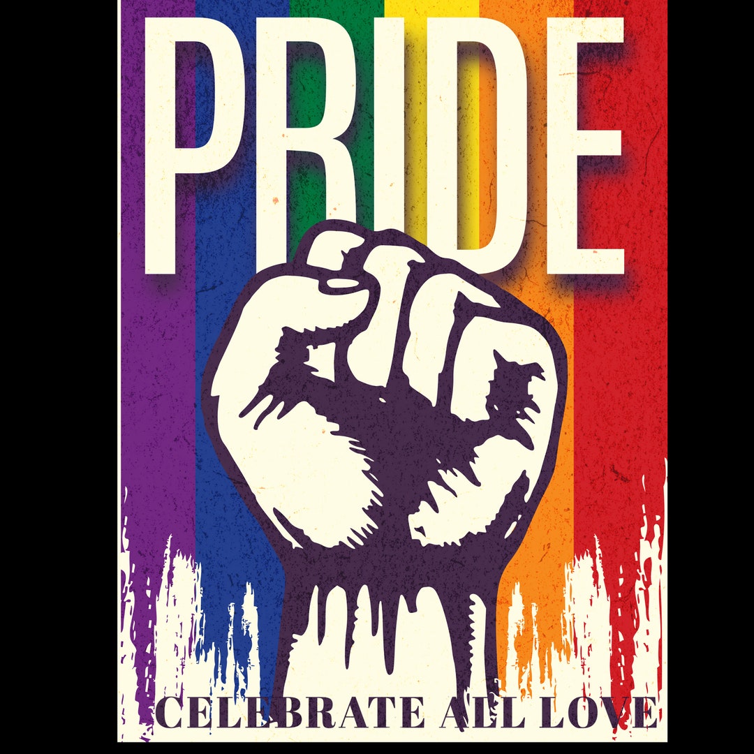 Bold Pride Digital Art Print – Celebrate Love, Equality, and Unity With ...