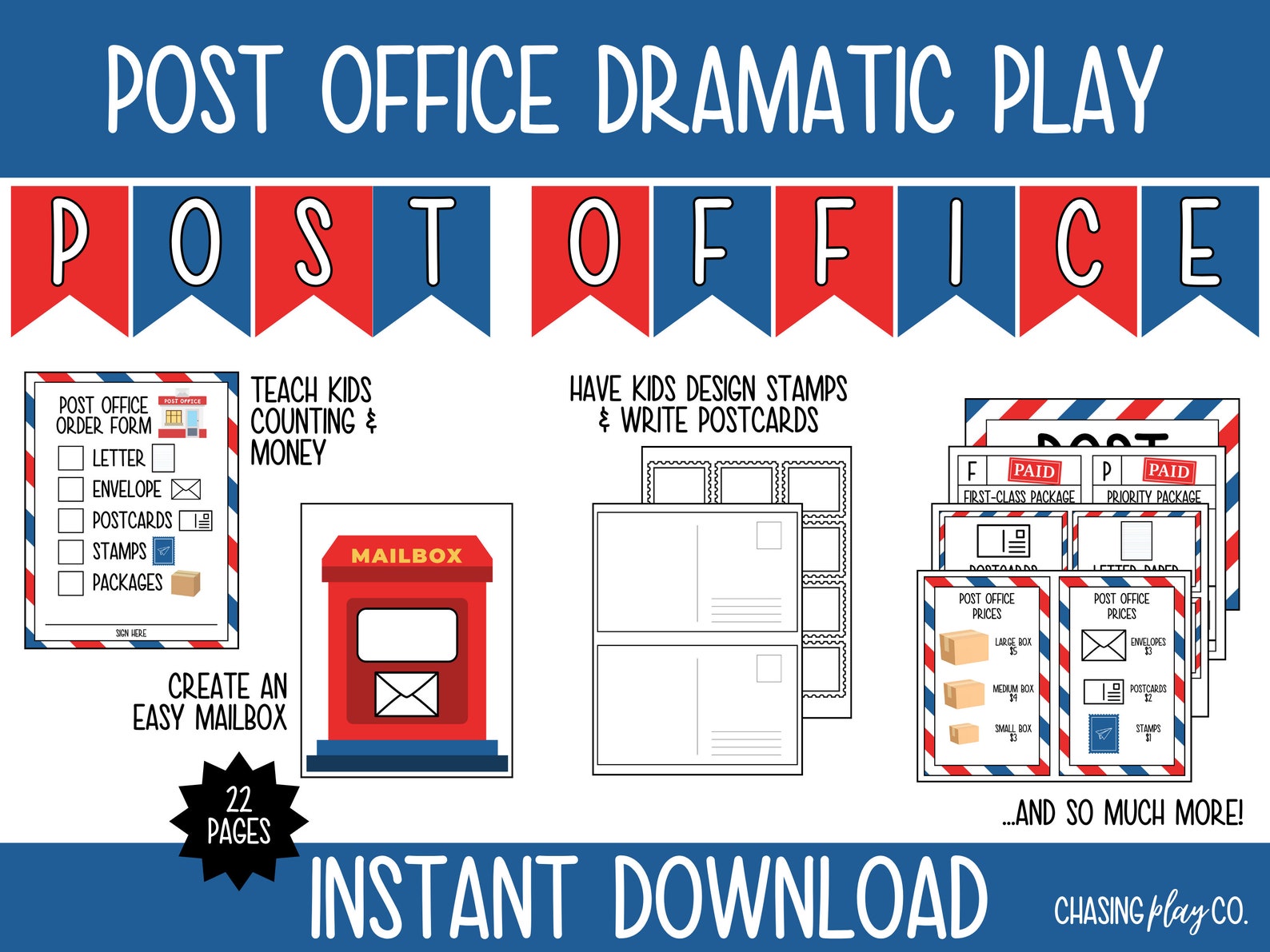 Post Office Dramatic Play, Mailman Dramatic Play, Pretend Play ...