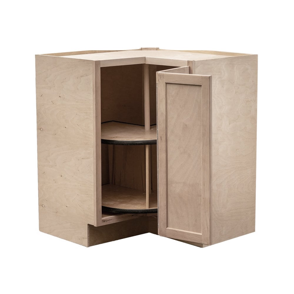 Unfinished Cherry Lazy Susan Corner Base Cabinet Ready-to-assemble RTA ...