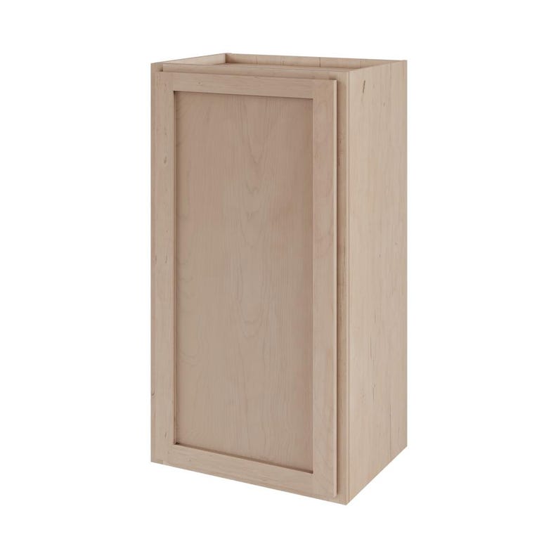 Unfinished Wall Cabinet W/ Single Door - Ready-to-assemble (RTA) Raw ...