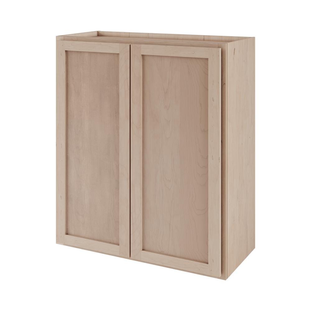Unfinished Wall Cabinet W Double Doors Ready to assemble RTA Raw Maple Cabinets DIY Cabinetry Amish Made in the USA Etsy