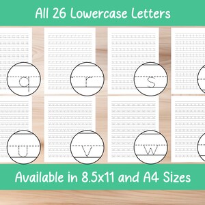 Letter Tracing Bundle - Uppercase and Lowercase Worksheet Set ...