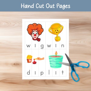 CVC Word Puzzles - Short "i" Set of 20 Puzzle Cards, Printable ...