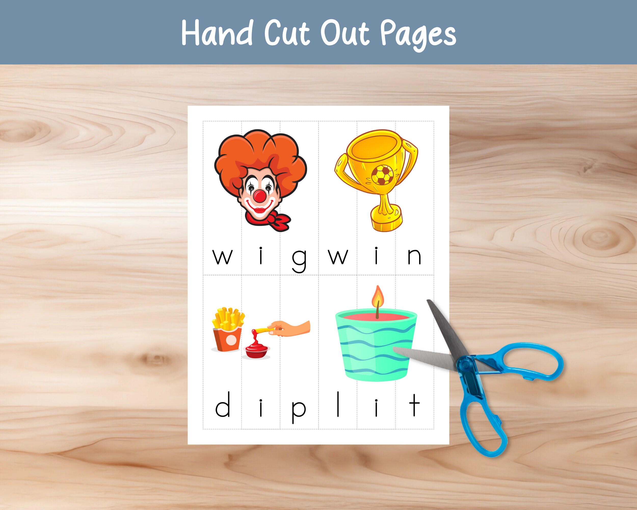 CVC Word Puzzles - Short "i" Set of 20 Puzzle Cards, Printable ...