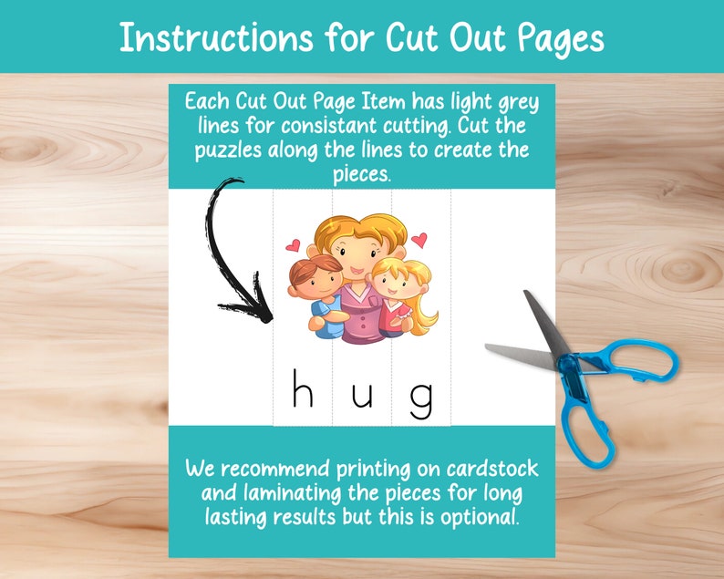 CVC Short Vowel Word Puzzles Bundle - Set of 100 Cards, Printable ...