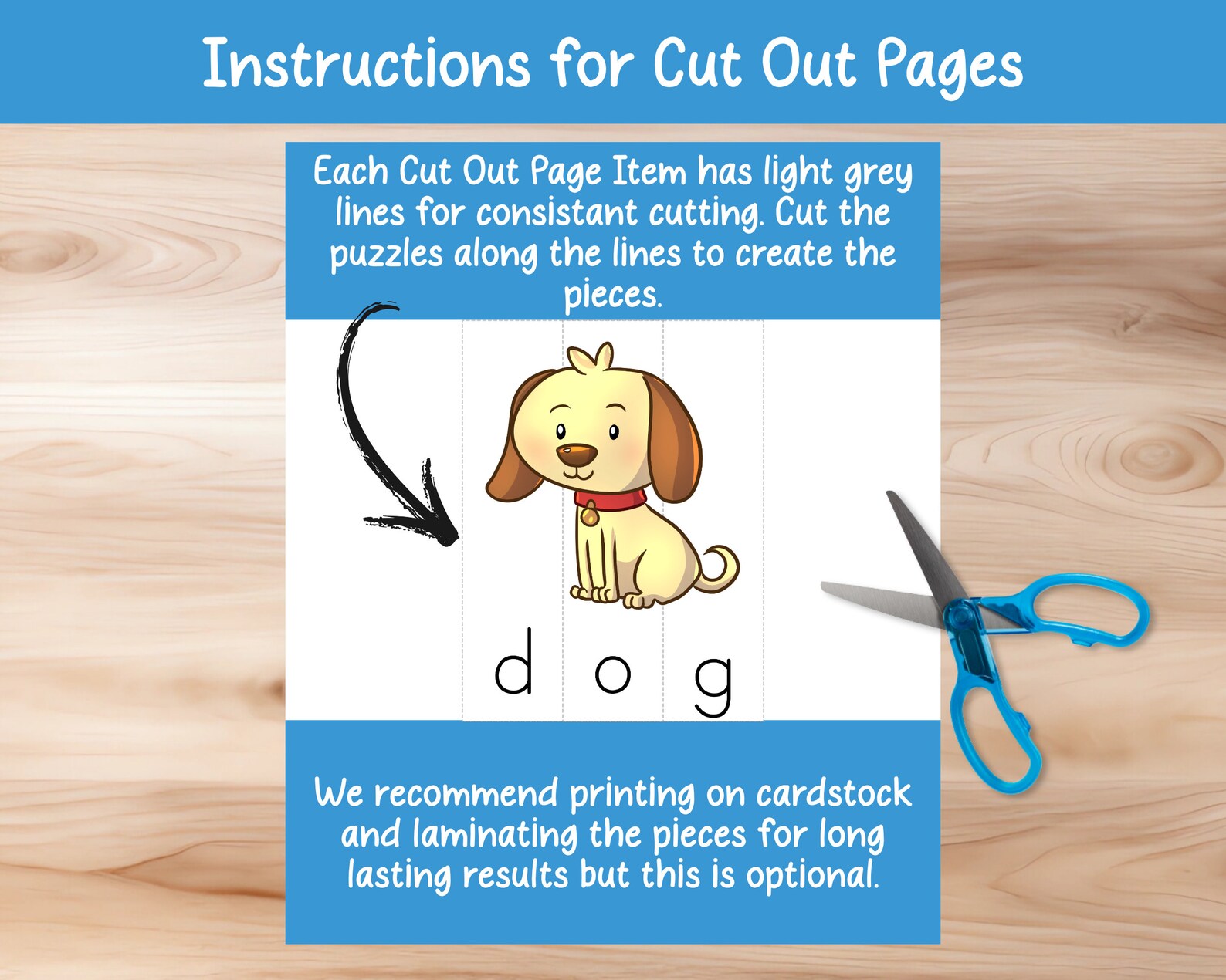 CVC Word Puzzles - Short "o" Set of 20 Puzzle Cards, Printable ...