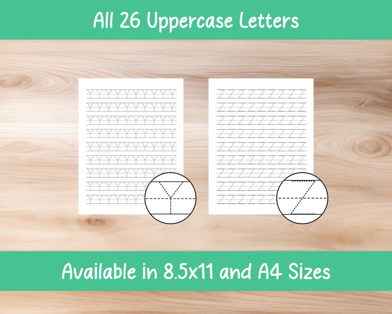 Letter Tracing Bundle - Uppercase and Lowercase Worksheet Set ...