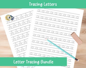 Letter Tracing - Lowercase Worksheet Set - Printable Preschool Activity ...