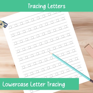 Letter Tracing - Lowercase Worksheet Set - Printable Preschool Activity ...