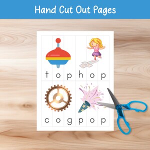 CVC Word Puzzles - Short "o" Set of 20 Puzzle Cards, Printable ...