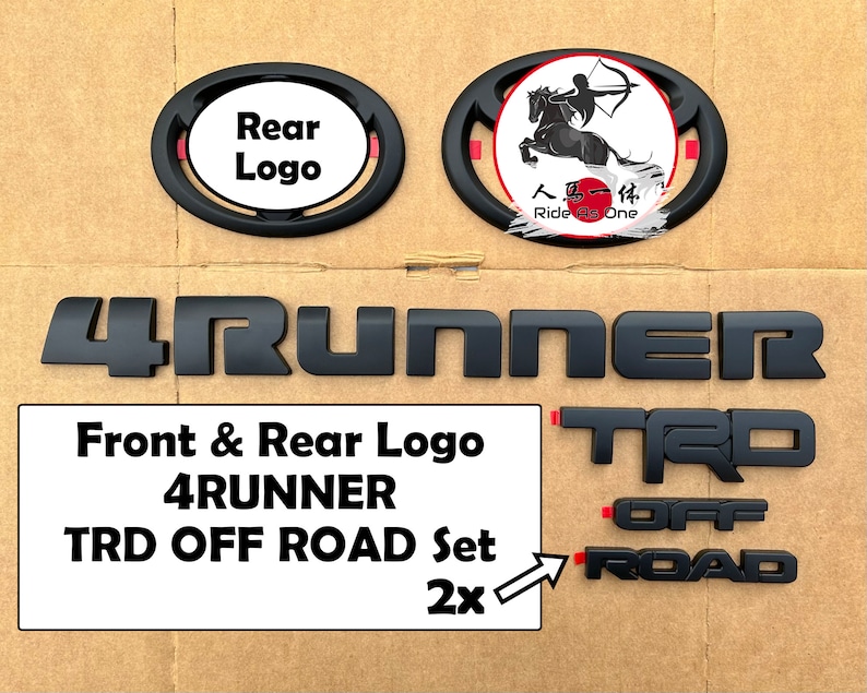 4RUNNER Emblem Blackout Overlay Kit, 2014-2024, SR5 Limited OFF ROAD - Etsy