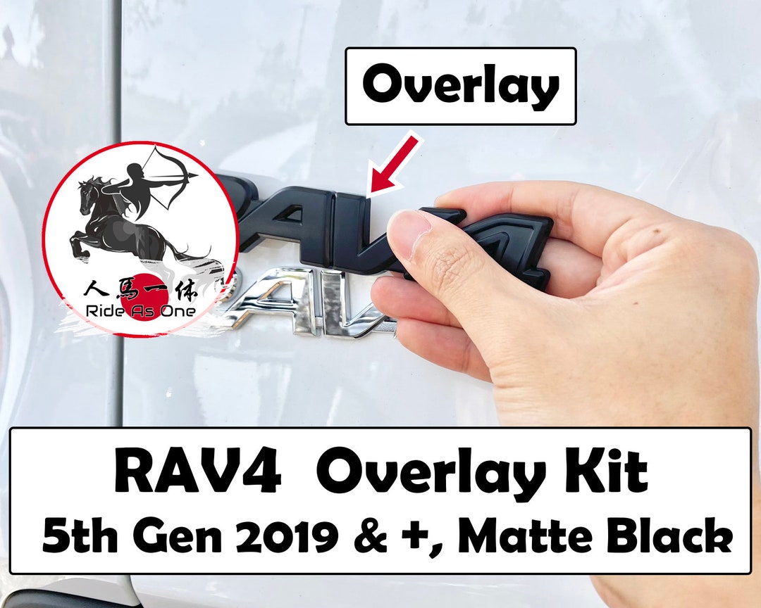 RAV4 Blackout Accessories Emblem Overlay Kit 5th Gen - Etsy