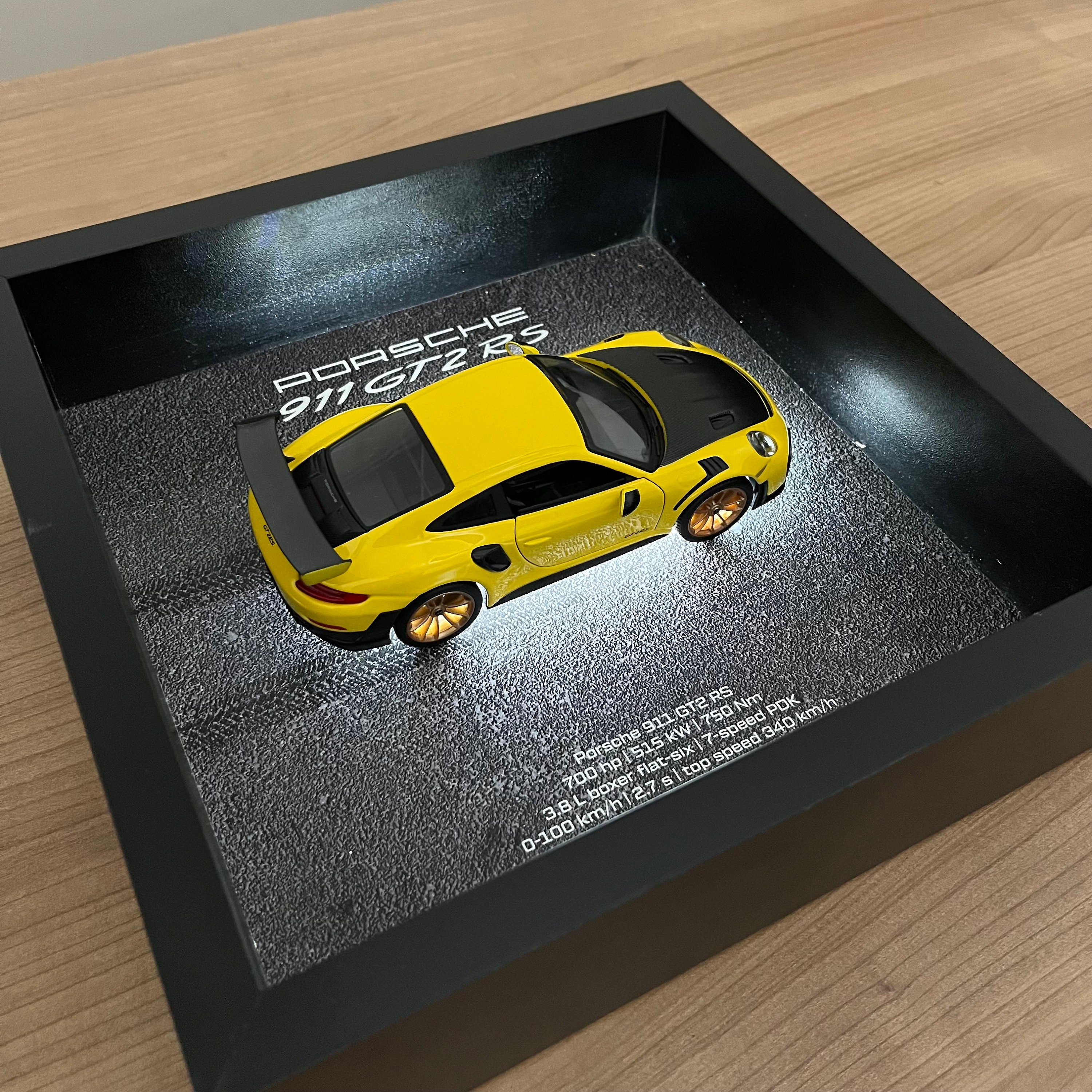 3D Frame Porsche 911 GT2 RS Led Light Gift for Family - Etsy