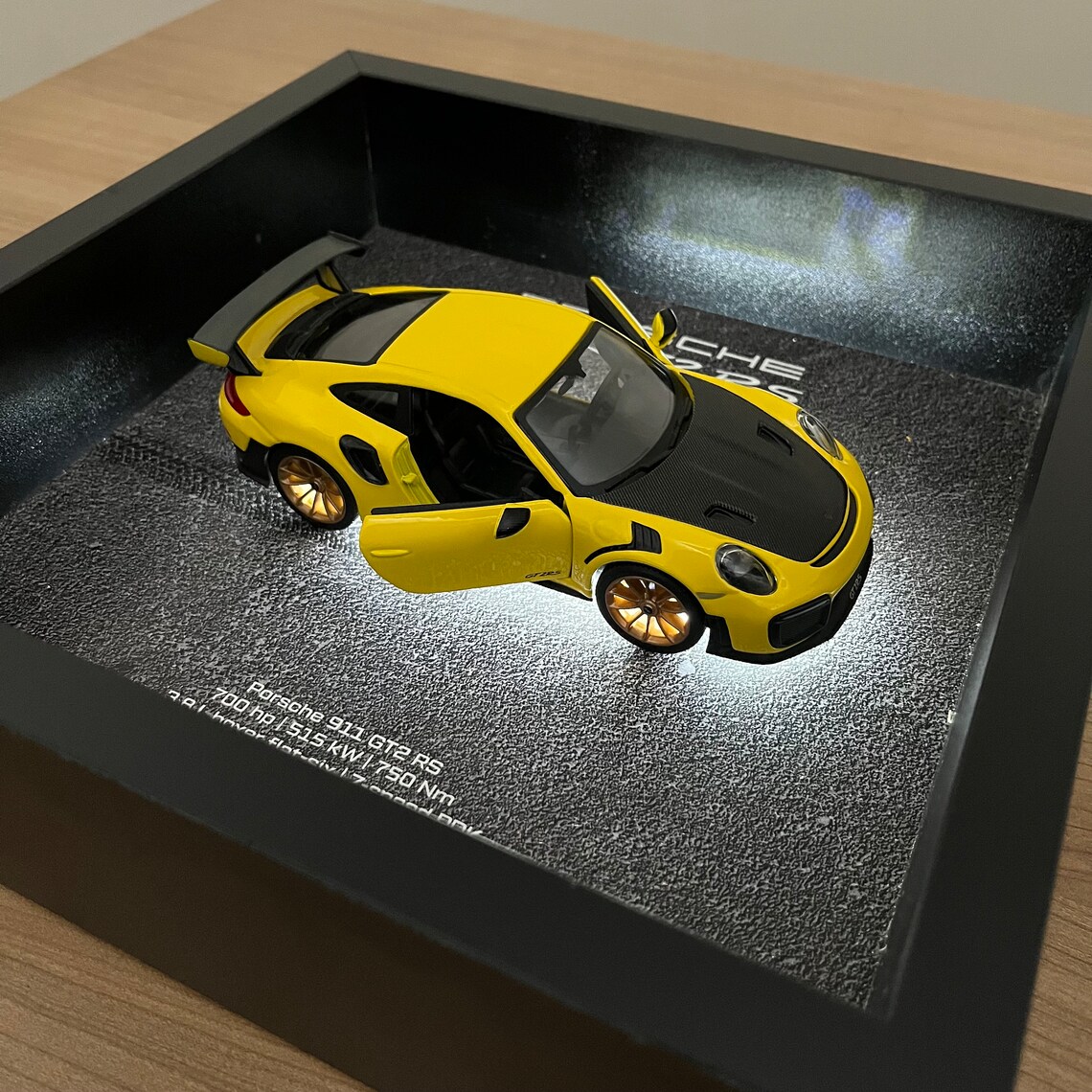 3D Frame Porsche 911 GT2 RS Led Light Gift for Family - Etsy