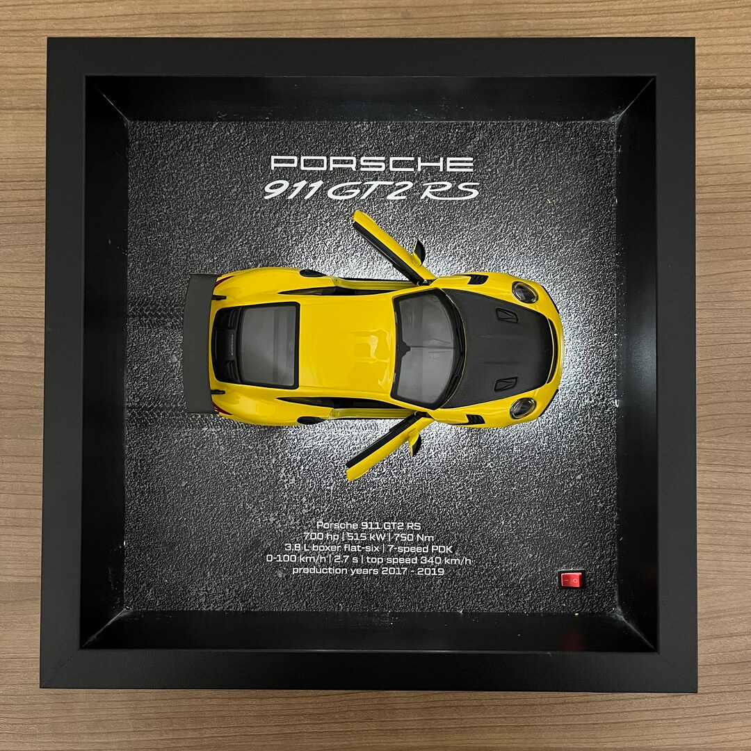 3D Frame Porsche 911 GT2 RS Led Light Gift for Family - Etsy