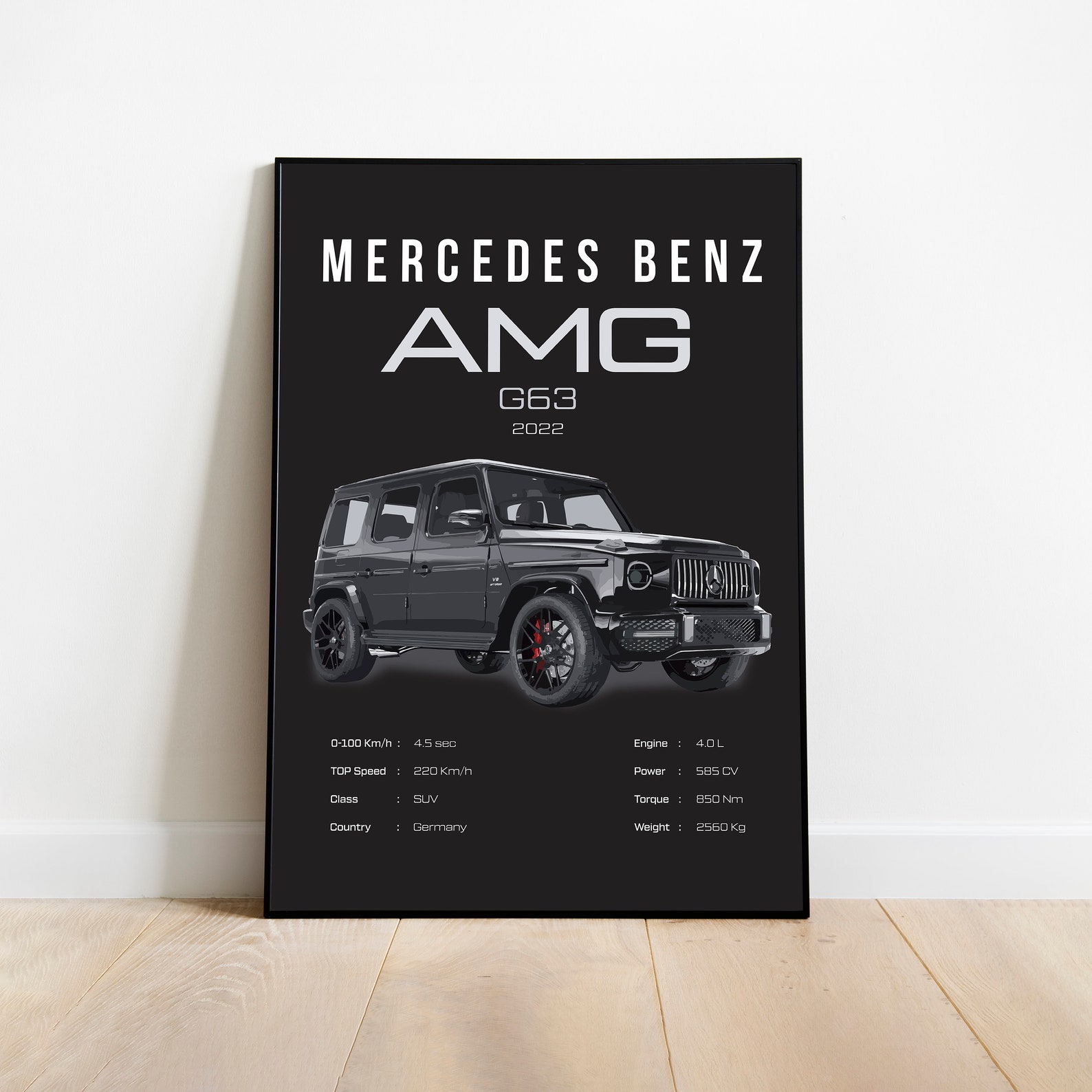 2022 Mercedes-benz AMG G63 Poster Digital Download Wall Art for Kids ...