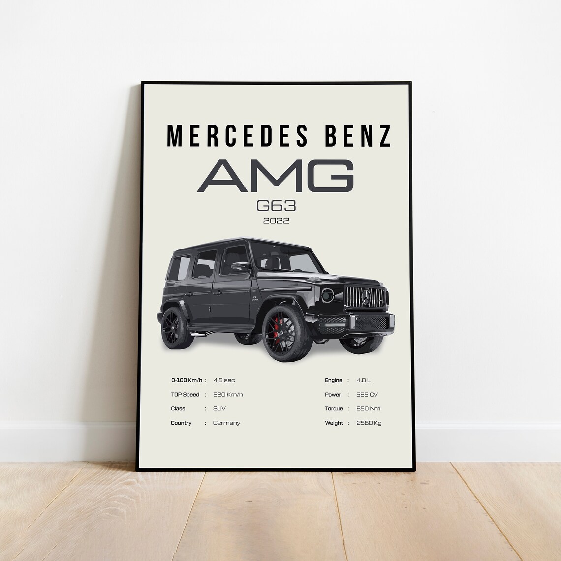 2022 Mercedes-benz AMG G63 Poster Digital Download Wall Art for Kids ...