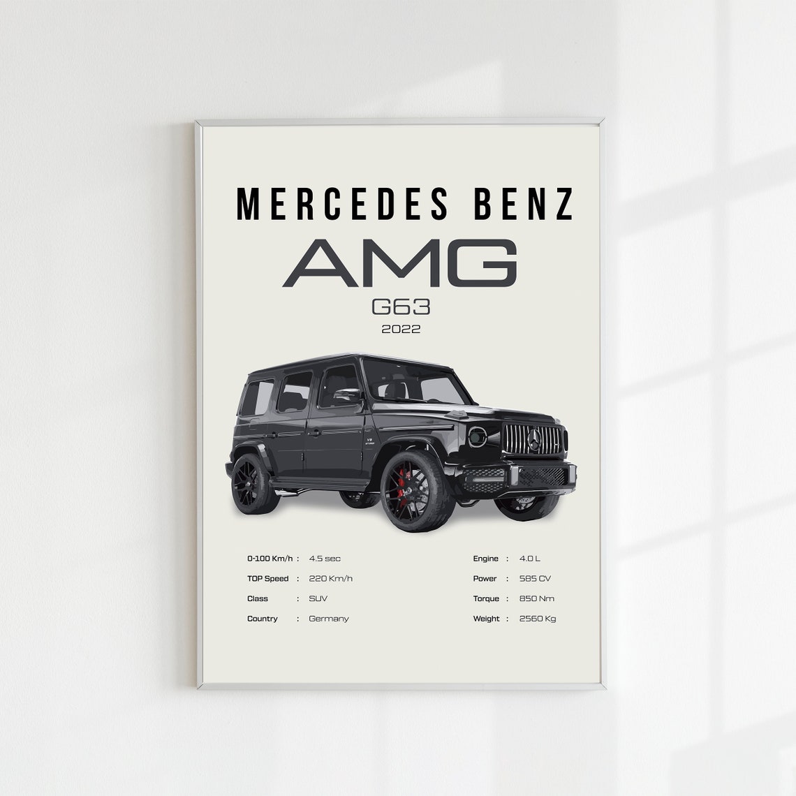 2022 Mercedes-benz AMG G63 Poster Digital Download Wall Art for Kids ...