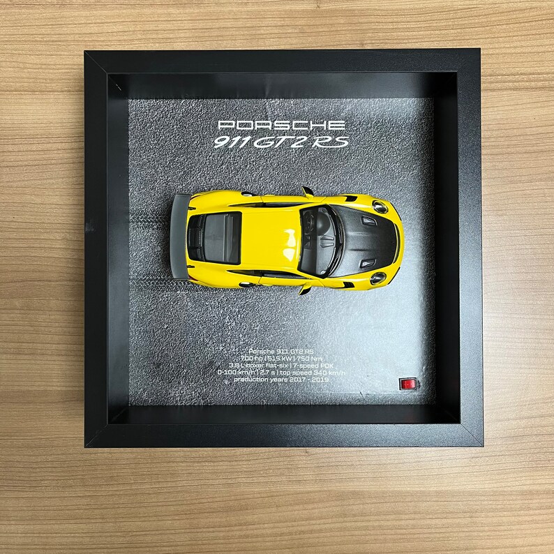 3D Frame Porsche 911 GT2 RS Led Light Gift for Family - Etsy