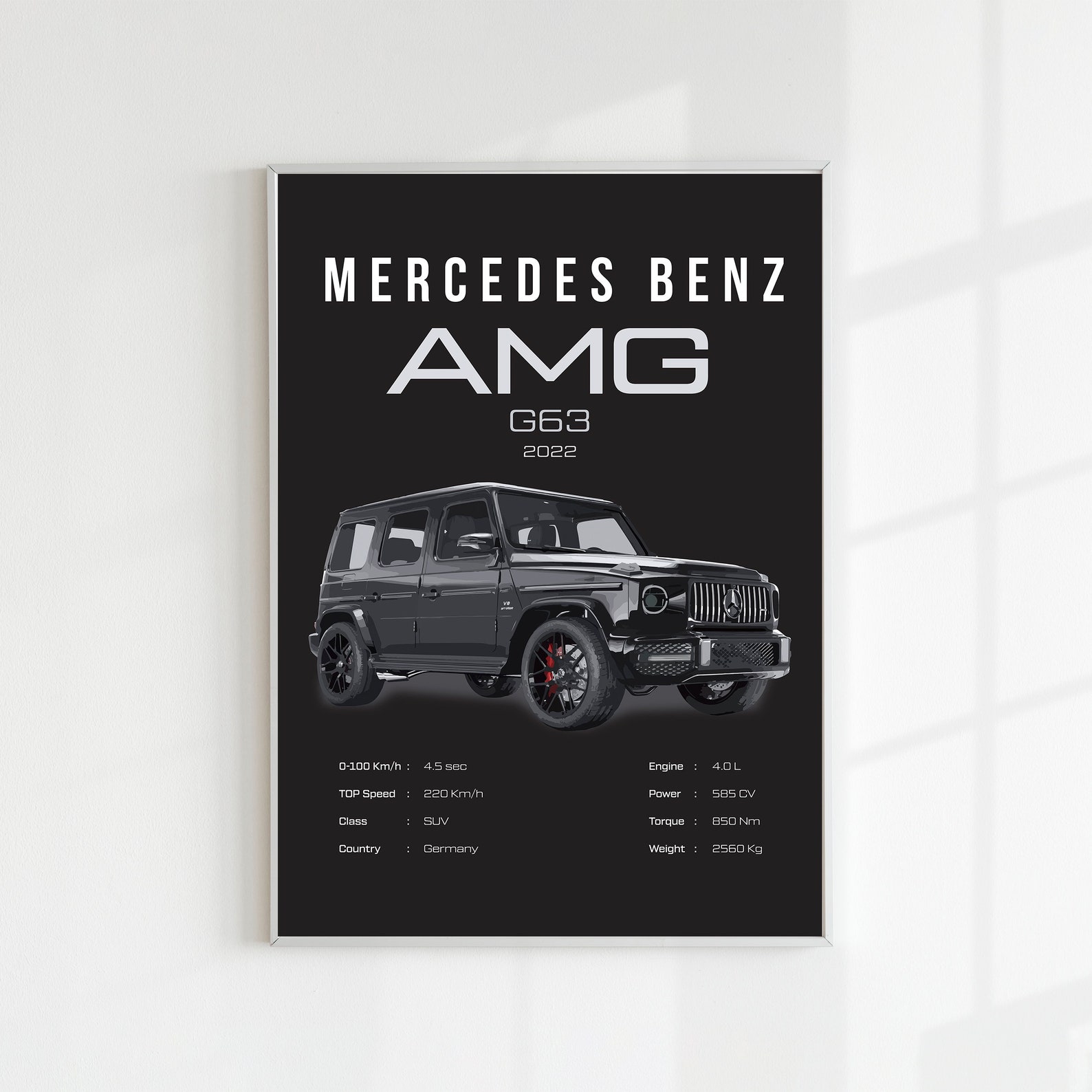 2022 Mercedes-benz AMG G63 Poster Digital Download Wall Art for Kids ...