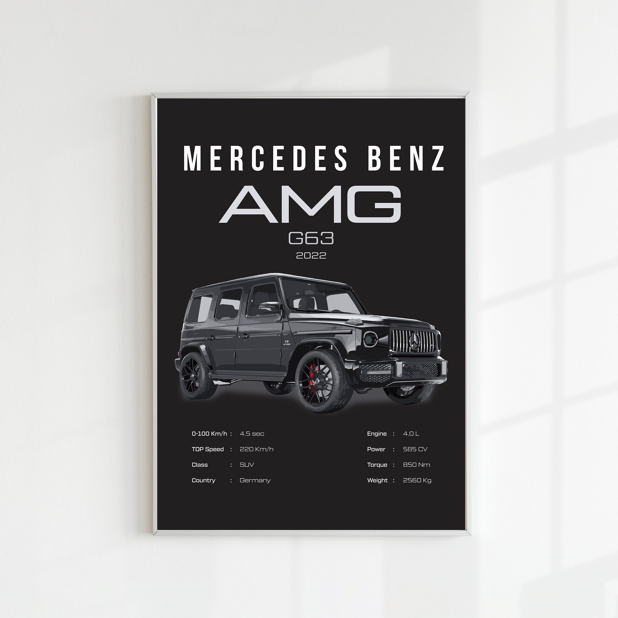 2022 Mercedes-benz AMG G63 Poster Digital Download Wall Art for Kids ...