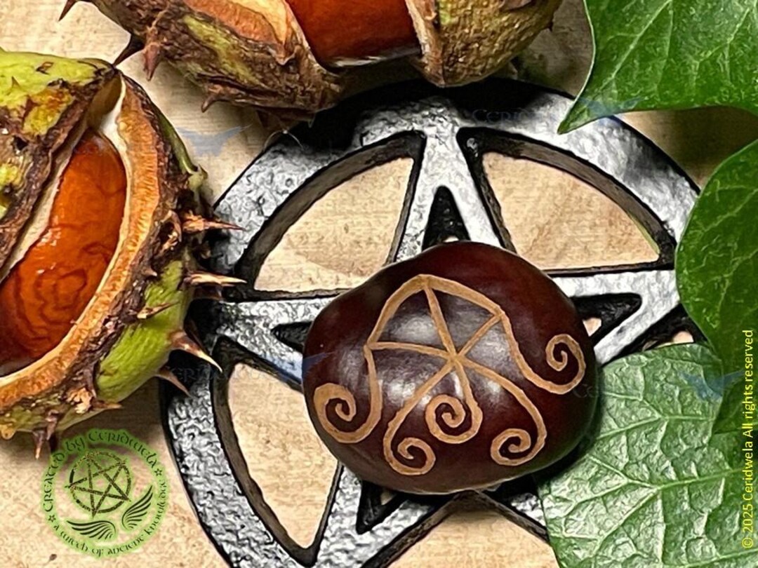 STRENGTH and STABILITY Chestnut Seed Sigil Talisman™ - Handcrafted ...