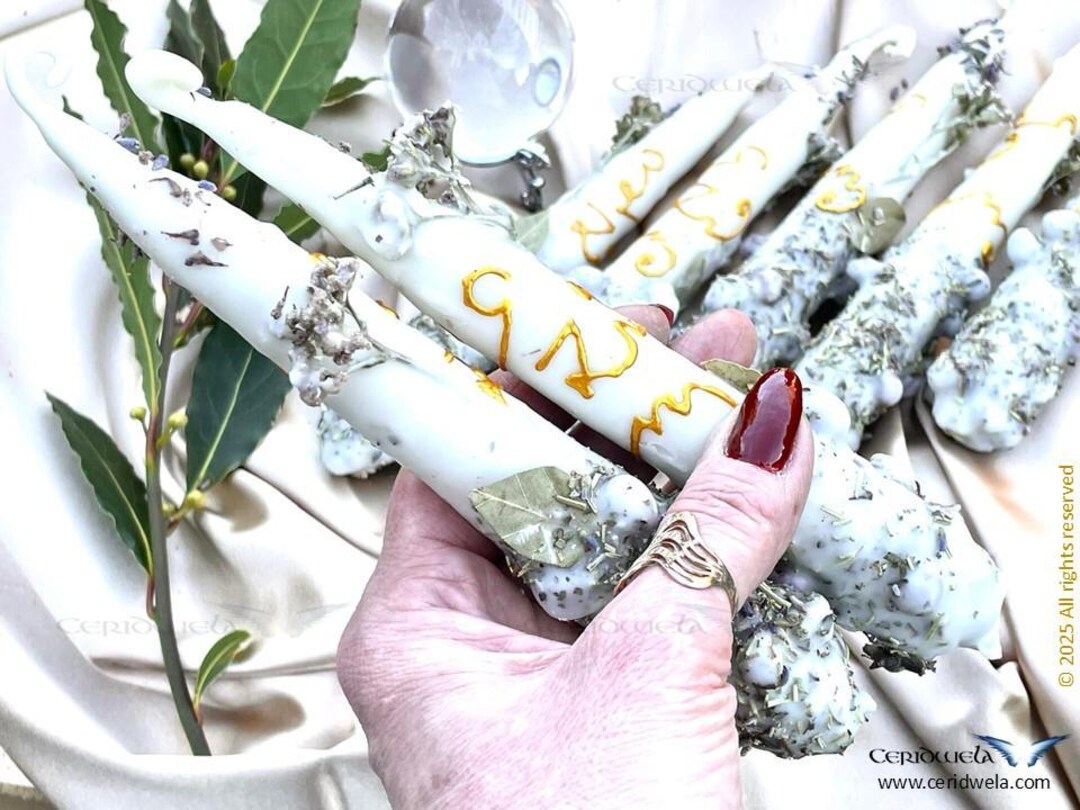 ANGELIC RITUAL CANDLE, Angel Spell Candle for Rituals + Meditation ...