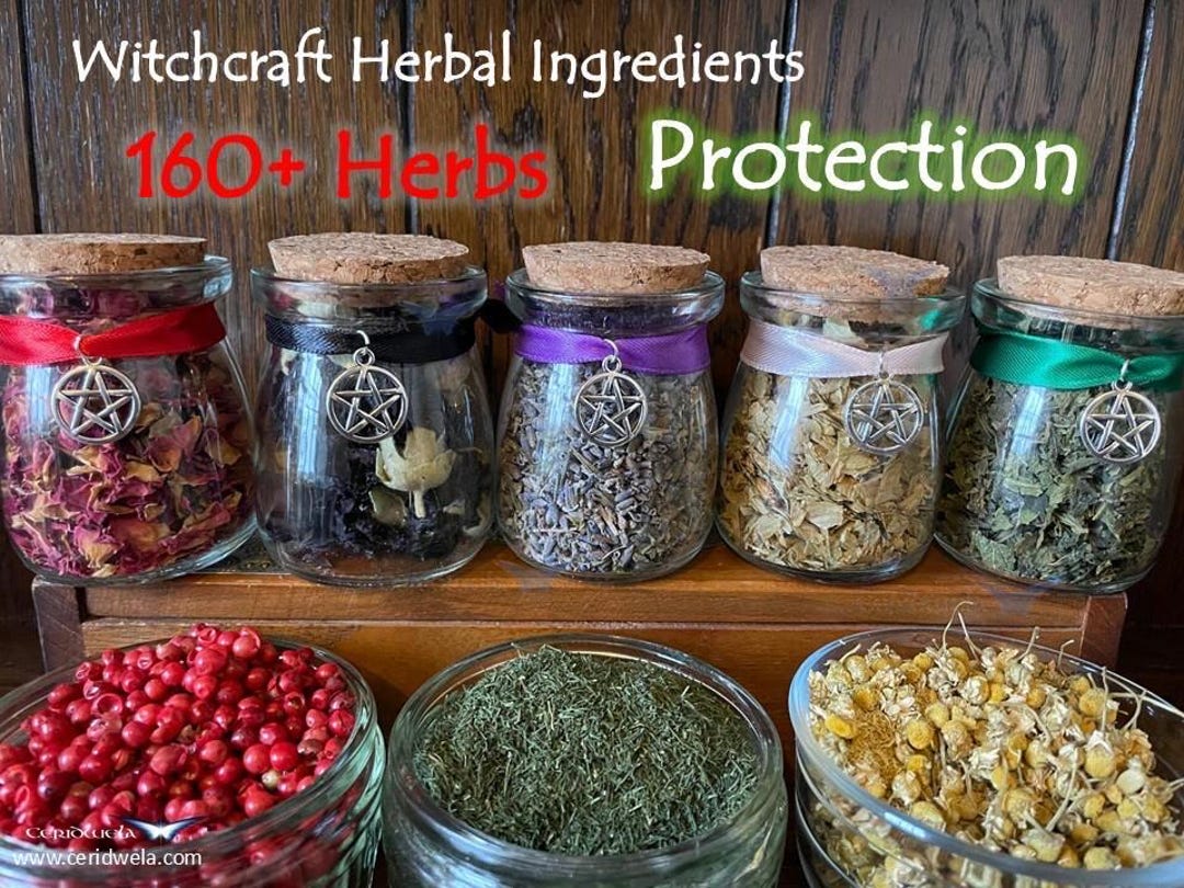 PROTECTION Ritual Herbs Jars for Magical Practice and Craft, Witchcraft ...