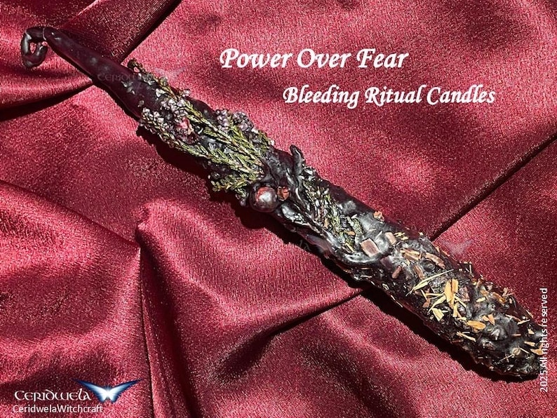Witch BLEEDING RITUAL Hand Dipped CANDLES, Powerful Altar Tool, Hex ...