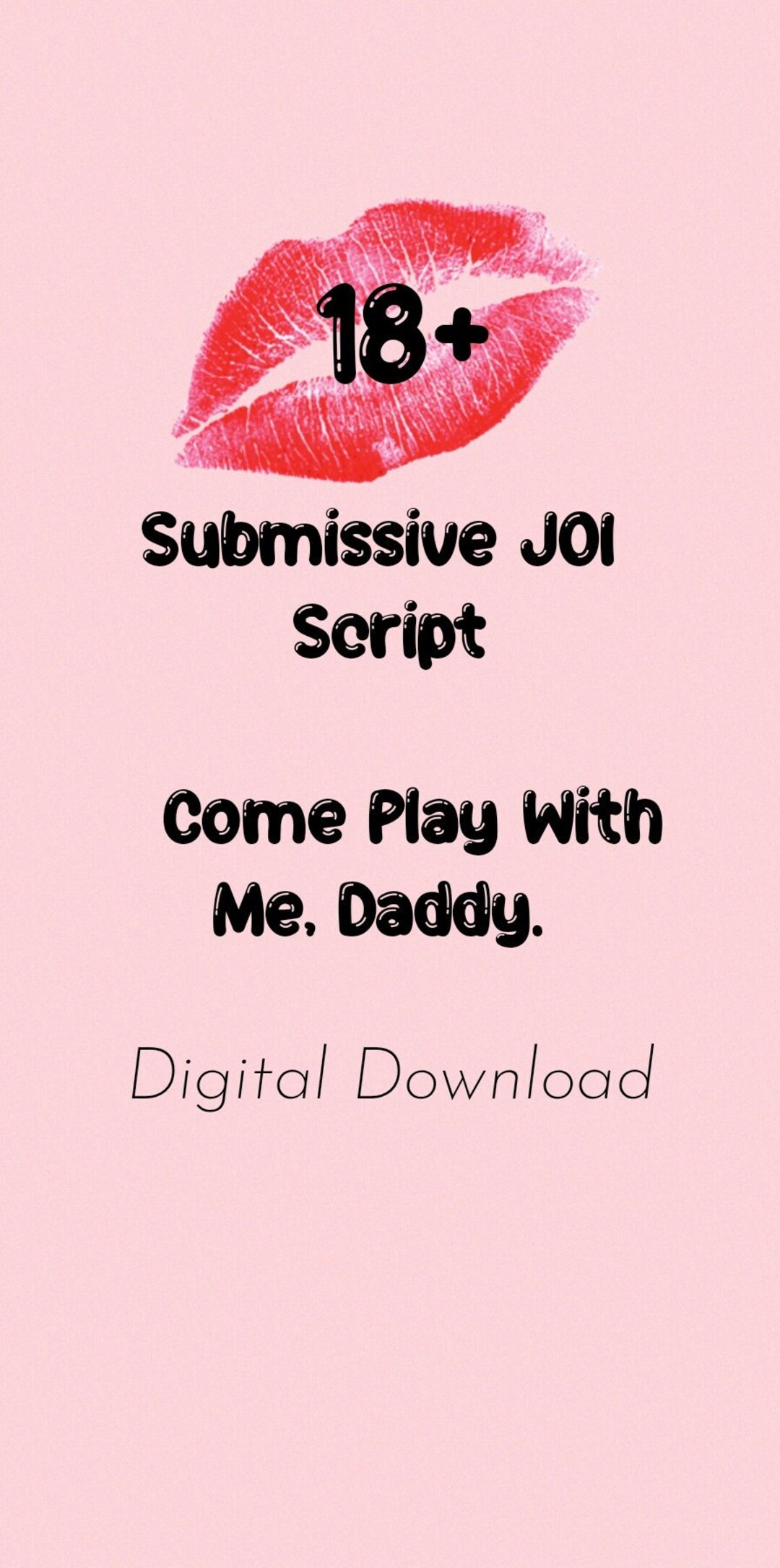 Submissive-style JOI Script for Daddy - Etsy