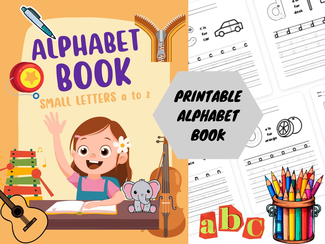 Printable Tracing Alphabet (small Letters a to Z) for Preschools Kids ...