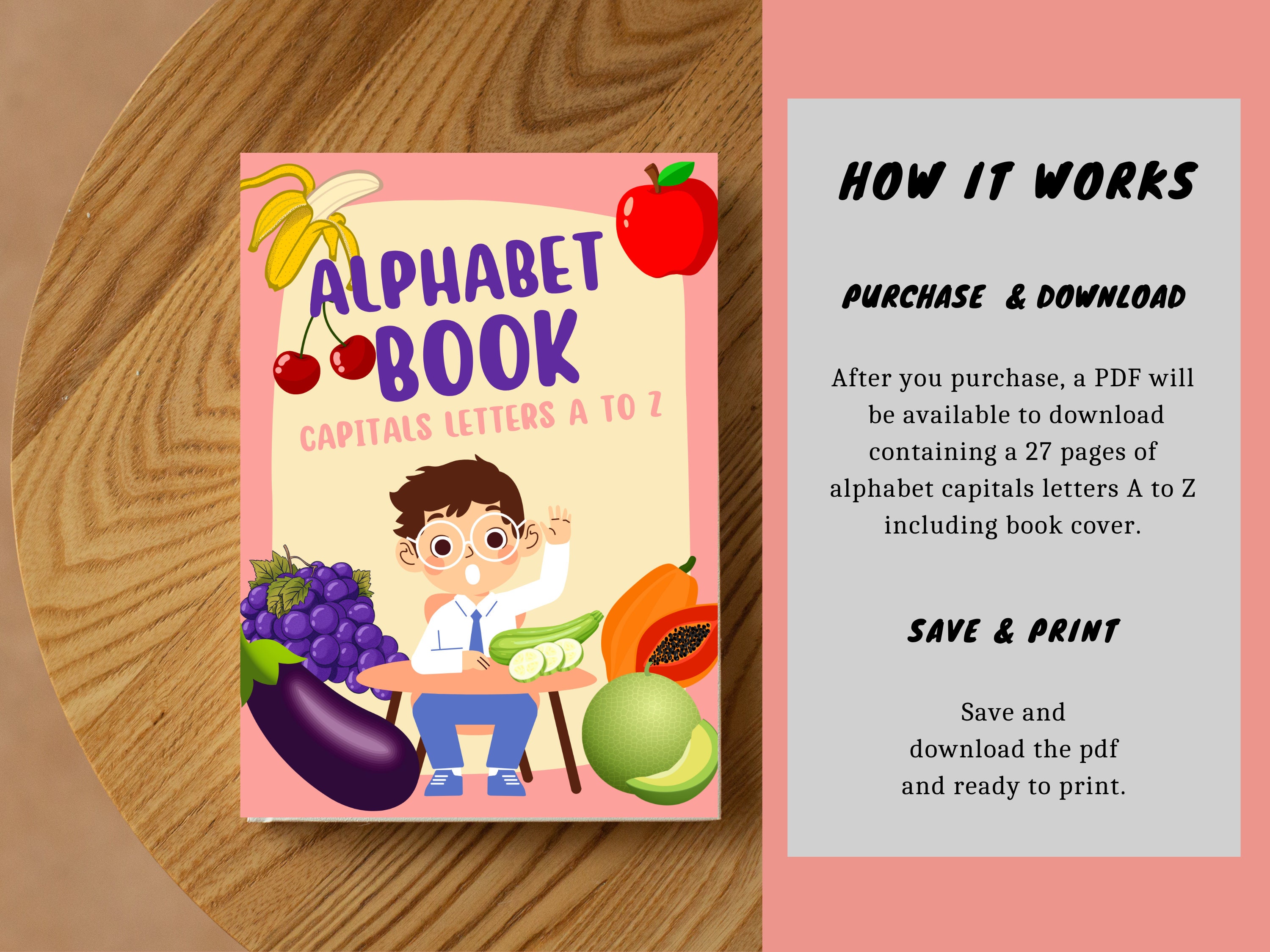 Printable Tracing Alphabet (capitals Letters A to Z) for Preschools ...