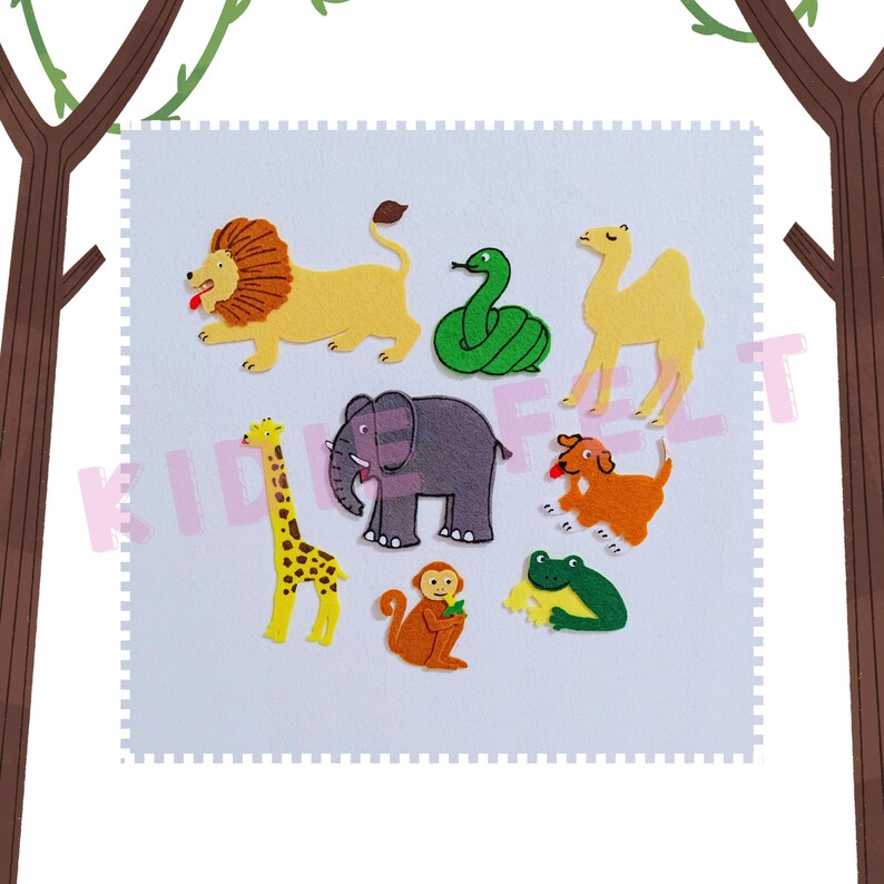 Dear Zoo – Felt Story Set for Story Retelling | Animal Theme ...
