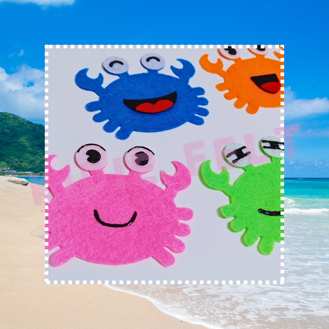 Five Little Crabs – Felt Story Set for Ocean Theme, Counting Rhyme ...
