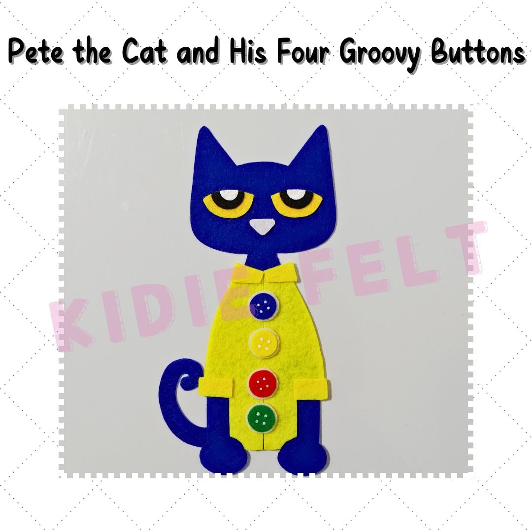 Pete the Cat - His Four Groovy Buttons - Etsy