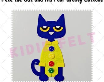 Pete the Cat Four Groovy Buttons - Etsy