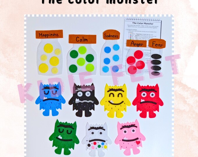 The Color Monster – Felt Story Set for Emotions & Feelings, SEL ...
