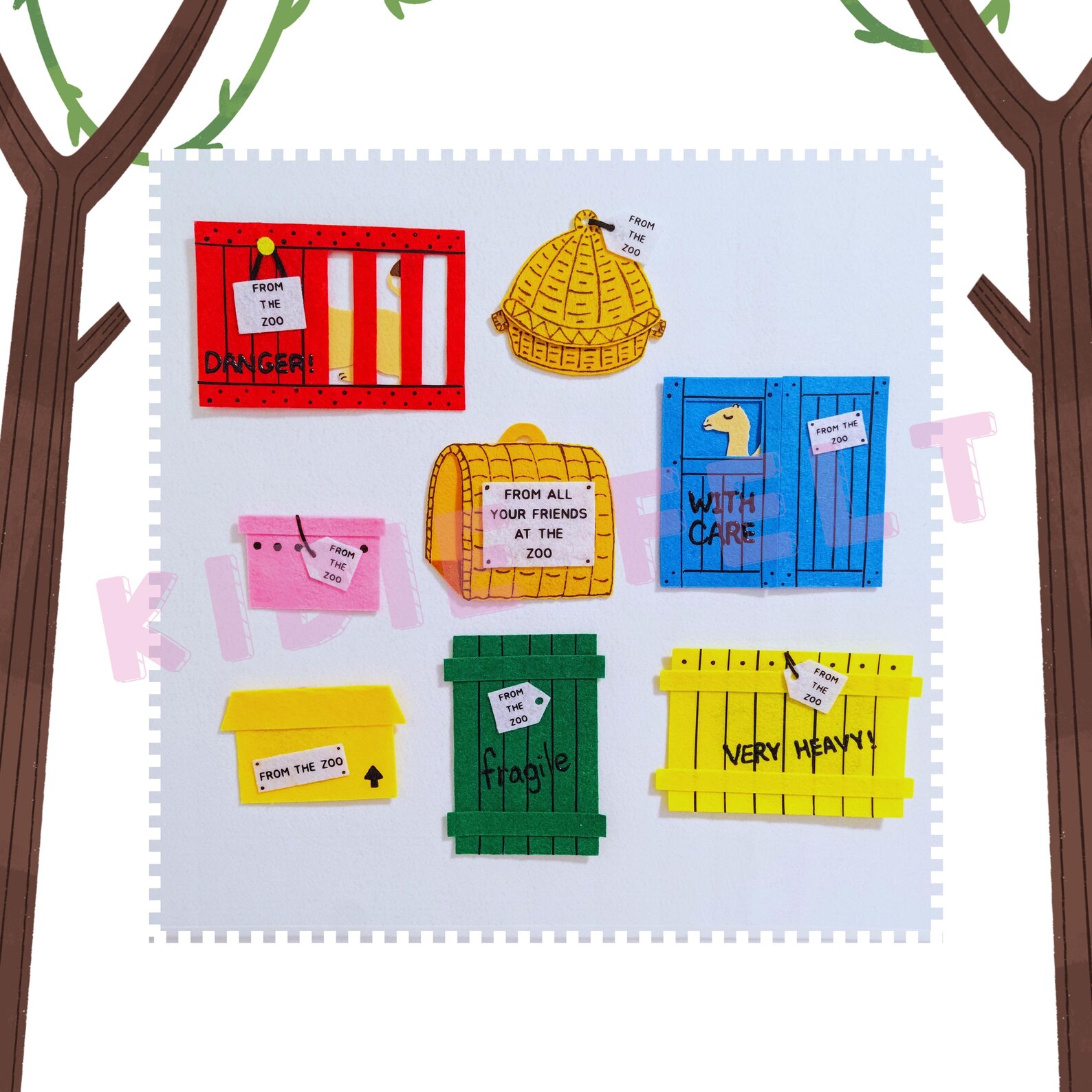 Dear Zoo – Felt Story Set for Story Retelling | Animal Theme ...