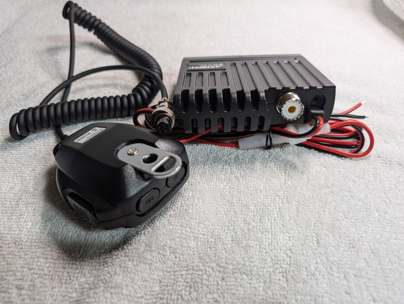 Anysecu CB-40M AM FM Mini Mobile Radio Transceiver 4pin Mini Microphone ...