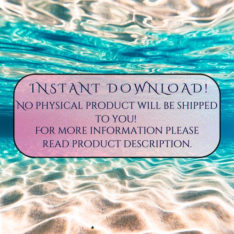 Aquatic Beauty - 60 Digital Stickers Pack - Etsy