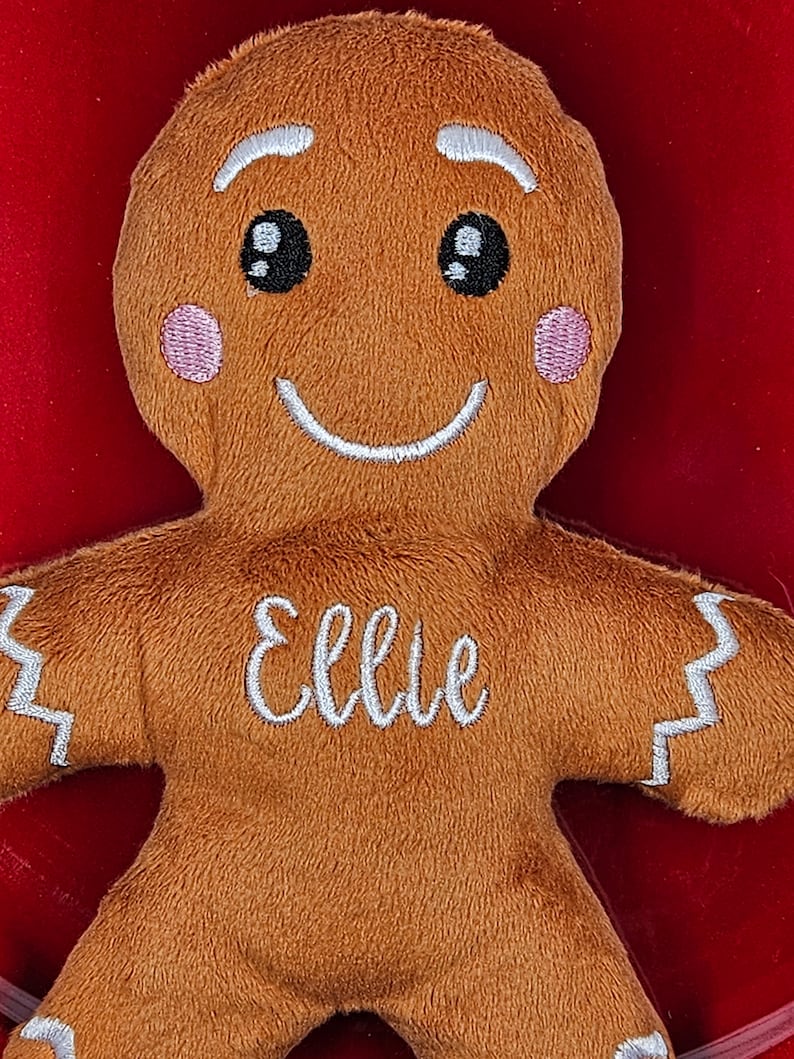 Personalized Gingerbread Men Plushies - Etsy
