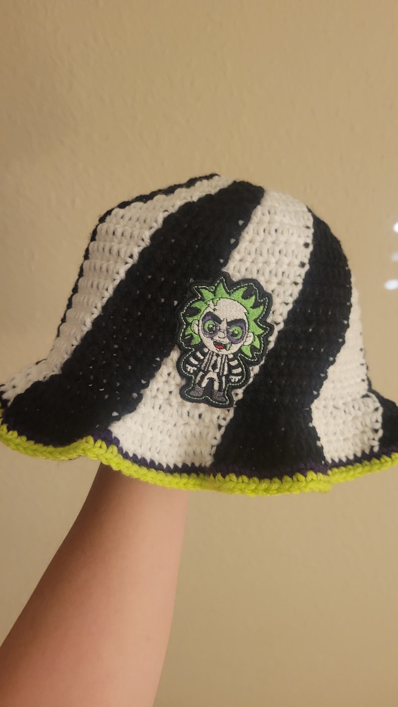 Beetlejuice Inspired Bucket Hat - Etsy