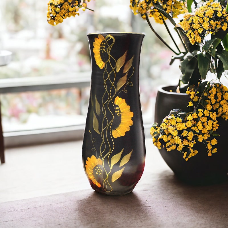 Sunflower Vase - Etsy