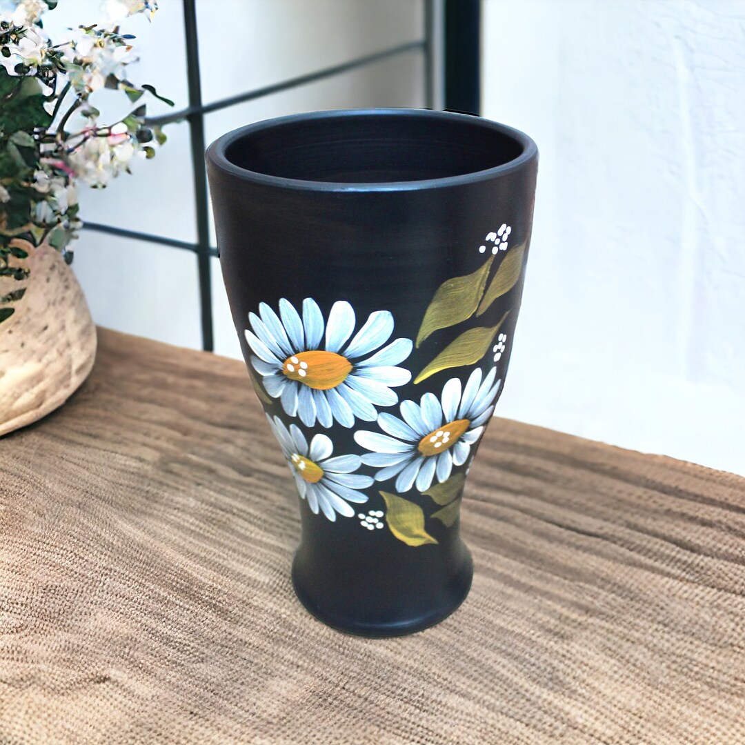 Daisy Vase, Ceramic Vase, Handmade Vase, Home Decor, Gifts for Her ...