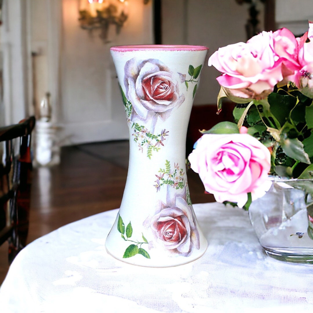 Rose Vase, Handmade Vases, Ceramic Vases, Pottery Gifts, Gifts for Mom ...