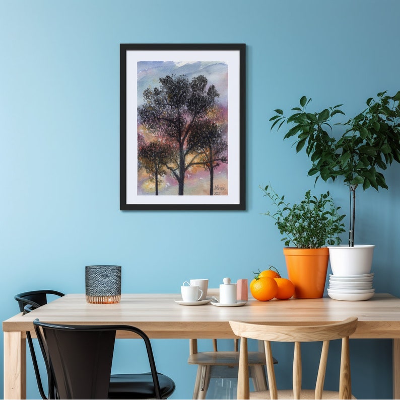 Eucalyptus Tree Gum Tree Native Australian Plant Watercolour Wall Art ...