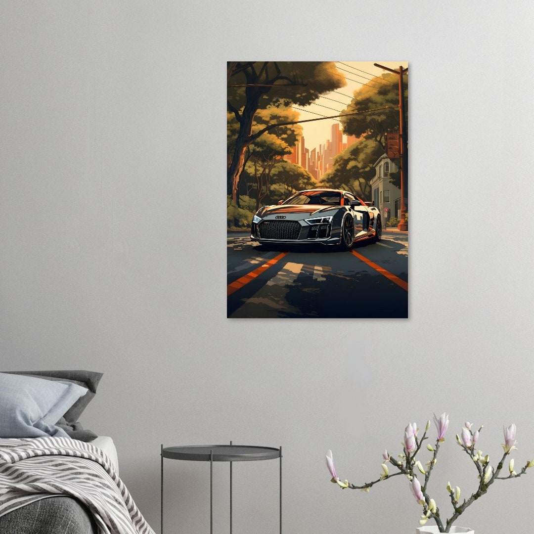 Sleek Audi R8 Poster - Premium Automotive Wall Art - Etsy
