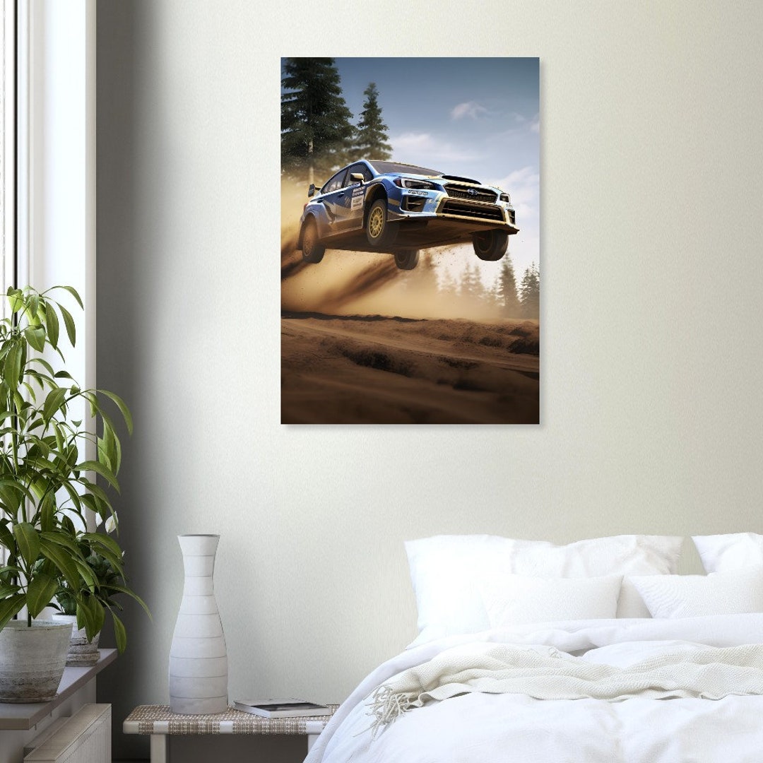 Subaru WRX Rally Racing Poster - High-flying Adrenaline Rush - Etsy