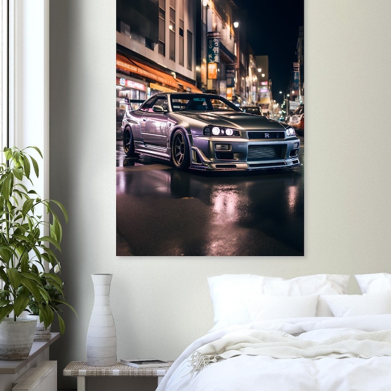 Nissan Skyline R34 - Legendary Sports Car Art Print - Etsy